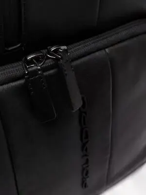 PIQUADRO Panelled Leather Backpack