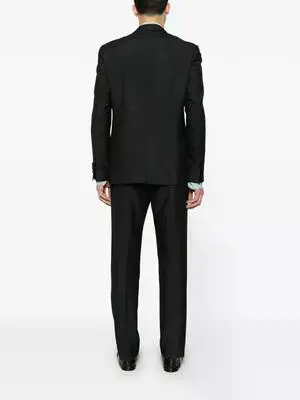 LARDINI Brooch-detail Suit - Black
