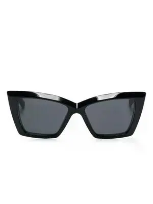 Saint Laurent Printed Cat-eye Sunglasses - Black