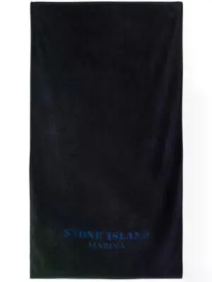 Stone Island Logo-embroidered Beach Towel