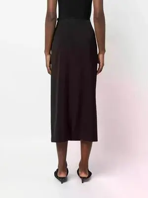 THE ROW High-waisted Midi Skirt