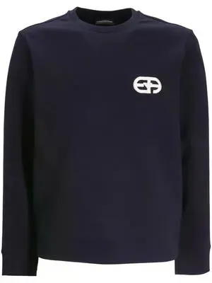 Emporio Armani Logo-patch Long-sleeve Sweatshirt