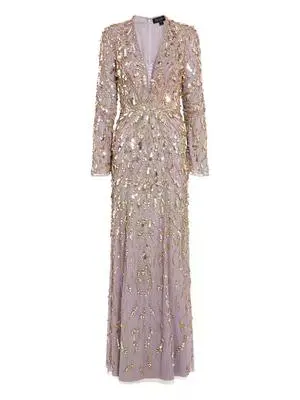 Jenny Packham Kaia Gown - Grey