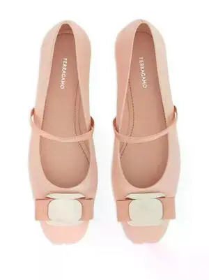FERRAGAMO Vara Ballerina Flats - Pink