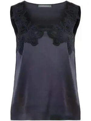 Alberta Ferretti Sleeveless Satin Blouse