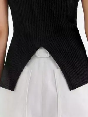 Axel Arigato Dime Strapless Rib-knit Top