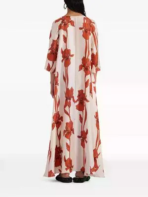 La DoubleJ Floral-print Midi Dress