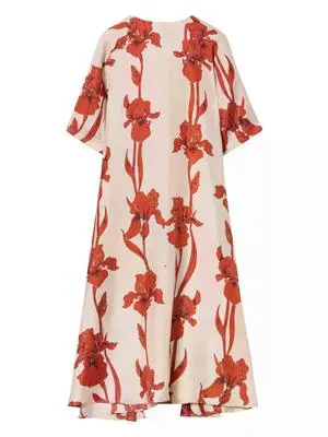 La DoubleJ Floral-print Midi Dress