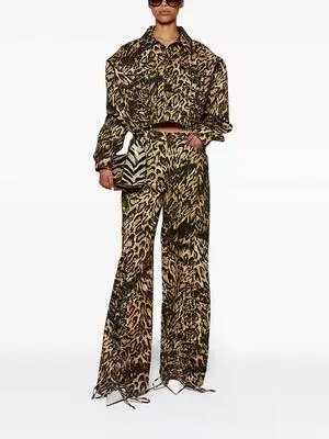 JEAN PAUL GAULTIER Leopard-print Denim Jacket