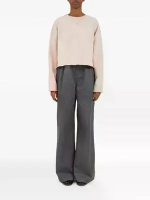 MAISON MARGIELA Logo-appliqué Cotton Sweatshirt