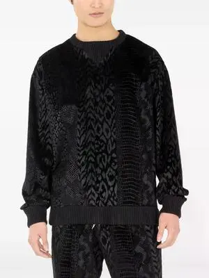 Roberto Cavalli Printed Cotton Jumper
