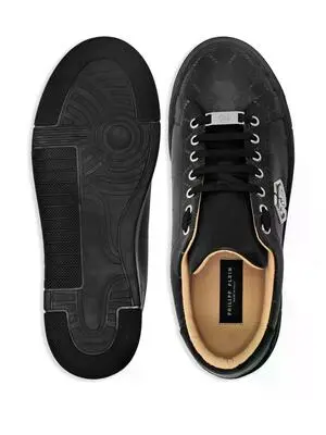 Philipp Plein Monogram-plaque Sneakers - Black