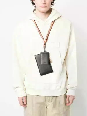 LANVIN Logo-debossed Leather Clutch