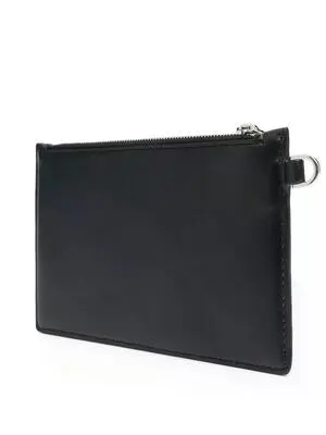 LANVIN Logo-debossed Leather Clutch