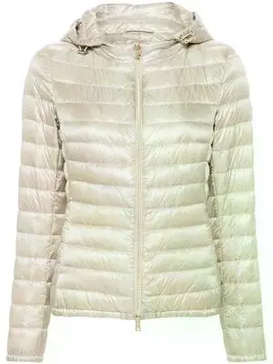 Herno Angela Quilted Puffer Jacket - Neutrals