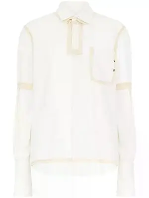 MAISON MARGIELA Long-sleeve Cotton Shirt - White
