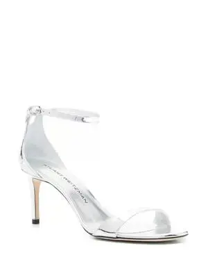 STUART WEITZMAN 75mm Nudist Ii Sandals - Silver