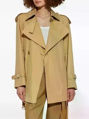 Burberry Belted Gabardine Trench Jacket