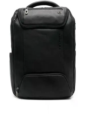 PIQUADRO Personalizable 14-inch Laptop Backpack - Black