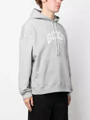 Gcds Logo-patch Jersey Cotton Hoodie