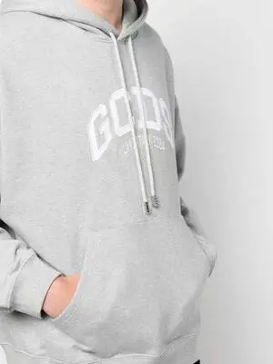Gcds Logo-patch Jersey Cotton Hoodie