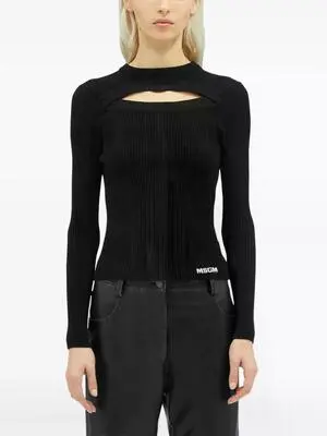 MSGM Cut-out Knitted Top