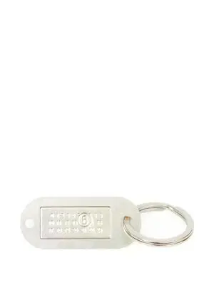 MAISON MARGIELA Numbers-engraved Keyring - Silver