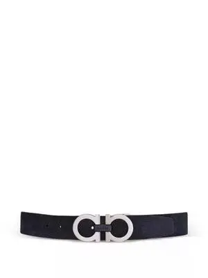 FERRAGAMO Gancini Buckle Belt - Blue