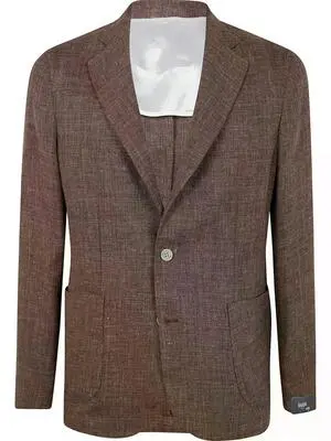 BARBA NAPOLI Single-breasted Blazer - Brown