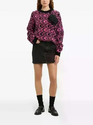 Gcds Intarsia-knit Logo Jumper