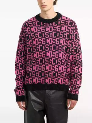 Gcds Intarsia-knit Logo Jumper