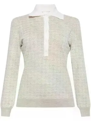 Givenchy Monogram 72 Jacquard Polo Jumper