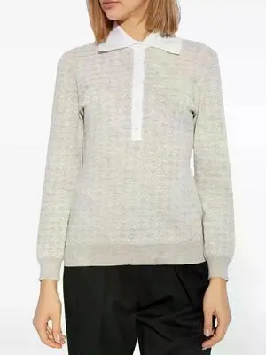 Givenchy Monogram 72 Jacquard Polo Jumper