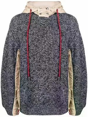 Moncler Logo-patch Multi-panel Jumper - Black