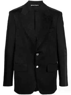 Palm Angels Jacquard Single-breasted Blazer