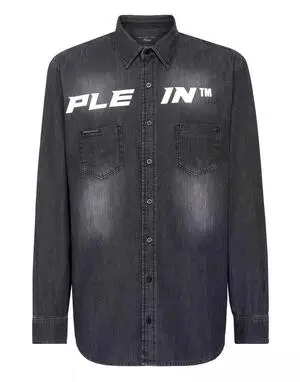 Philipp Plein Plein™ Logo Denim Shirt