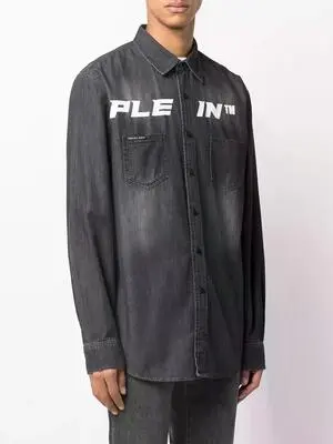 Philipp Plein Plein™ Logo Denim Shirt