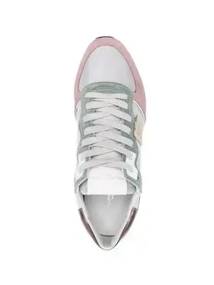 Philippe Model Logo-patch Low-top Sneakers - Grey