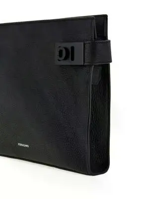 FERRAGAMO Gancini Buckle Clutch Bag