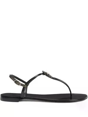 GIUSEPPE ZANOTTI Noussa Rhinestone-embellished Leather Sandals