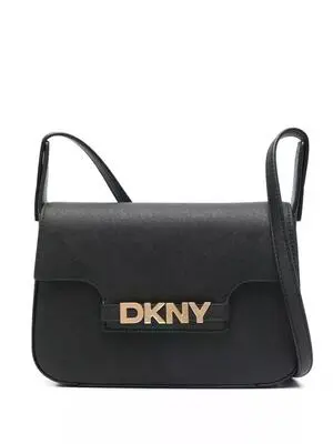 Dkny Logo-lettering Crossbody Bag - Black