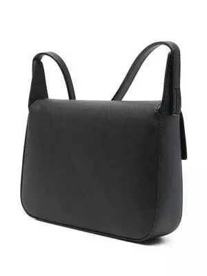 Dkny Logo-lettering Crossbody Bag - Black