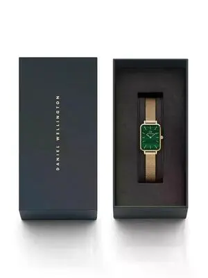 DANIEL WELLINGTON Quadro Pressed Evergold 20x26mm - Green