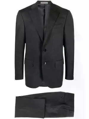 Corneliani Single-breasted Virgin-wool Suit - Grey