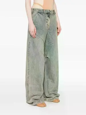 ENTIRE STUDIOS Acid Wash Wide Leg Jeans