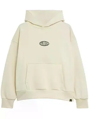 BARROW Logo Print Hoodie - Neutrals
