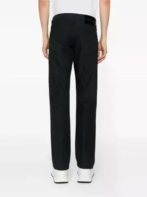 Jacob Cohen Scarf-detail Straight Trousers - Blue