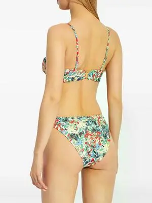 GANNI Floral-print Bikini Bottoms