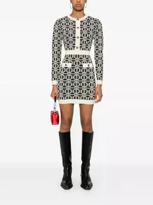 Elisabetta Franchi Logo-jacquard Mini Dress