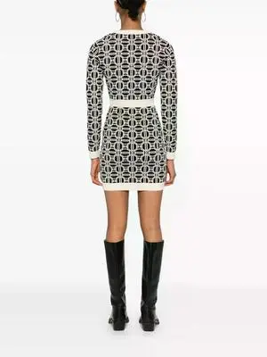 Elisabetta Franchi Logo-jacquard Mini Dress